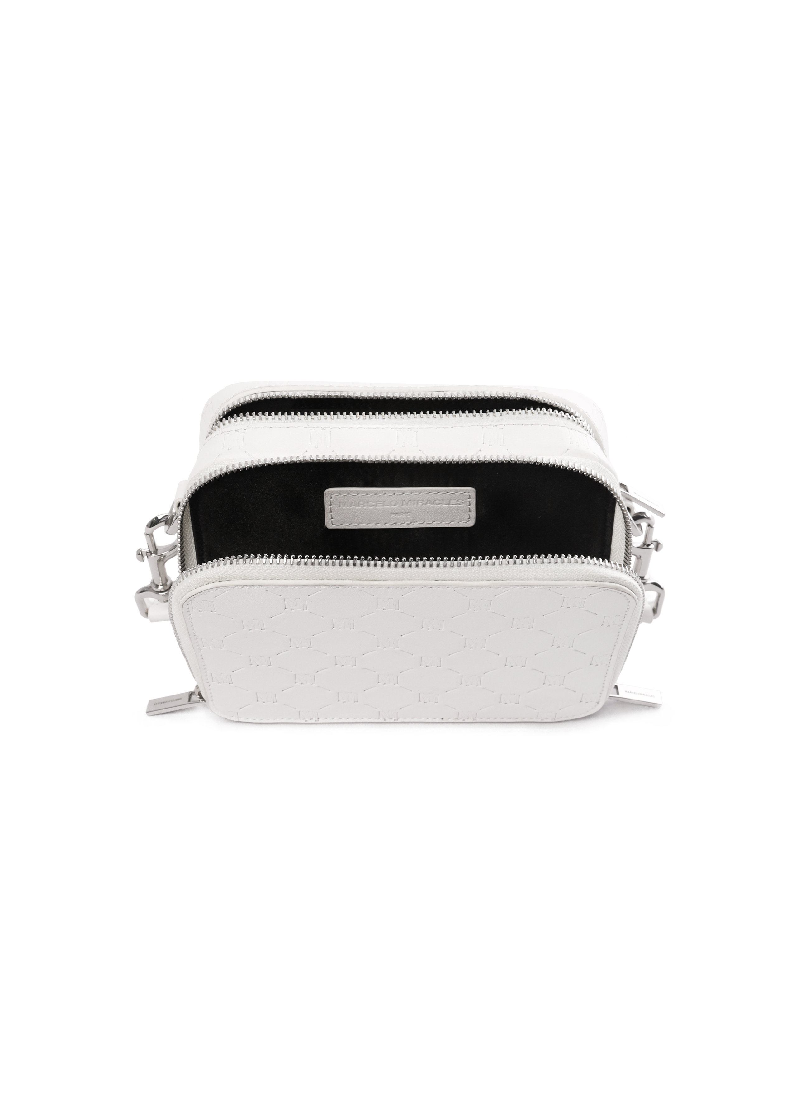 MONOGRAM SHOULDER BAG in WHITE - MARCELO MIRACLES