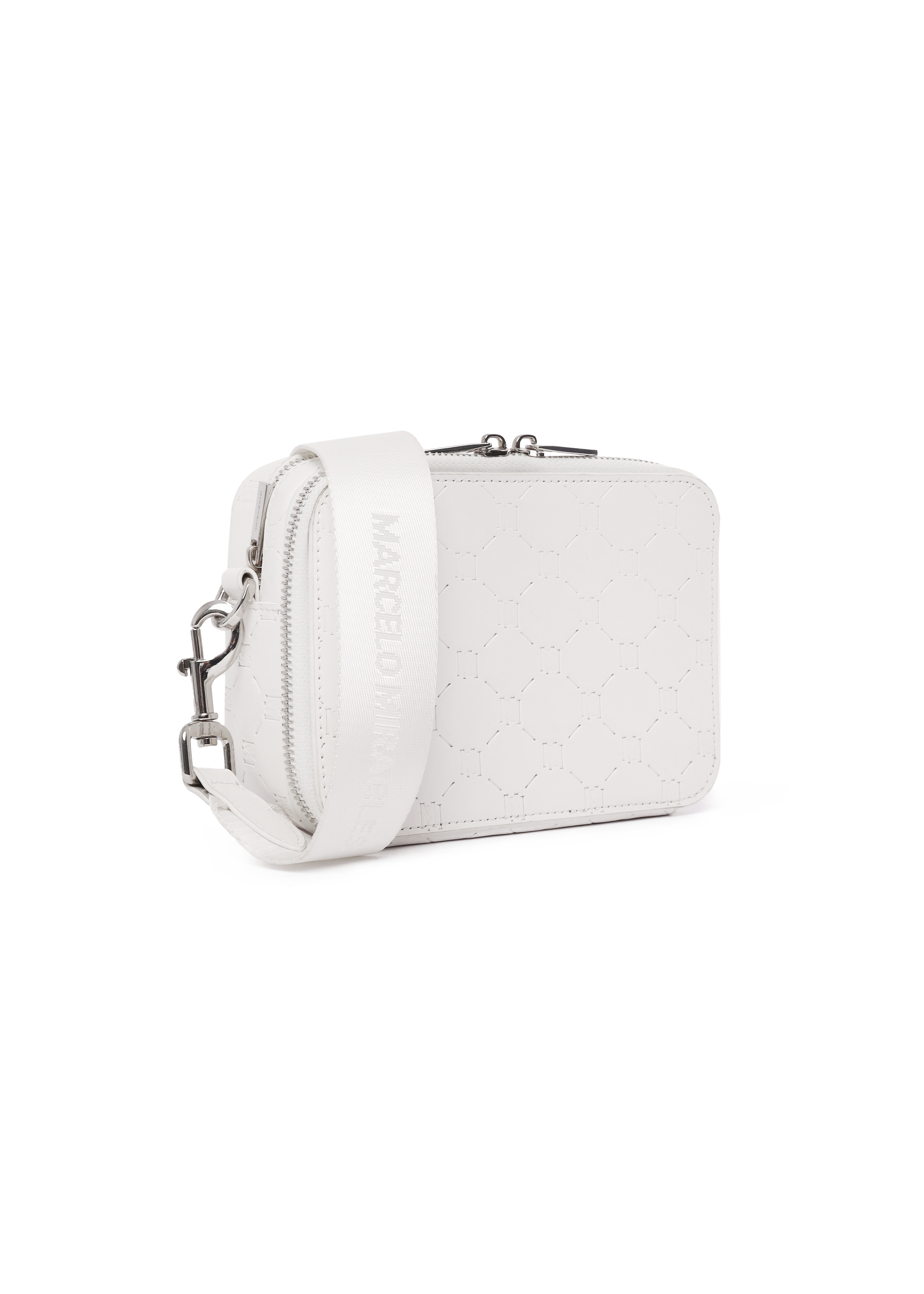 MONOGRAM SHOULDER BAG in WHITE - MARCELO MIRACLES