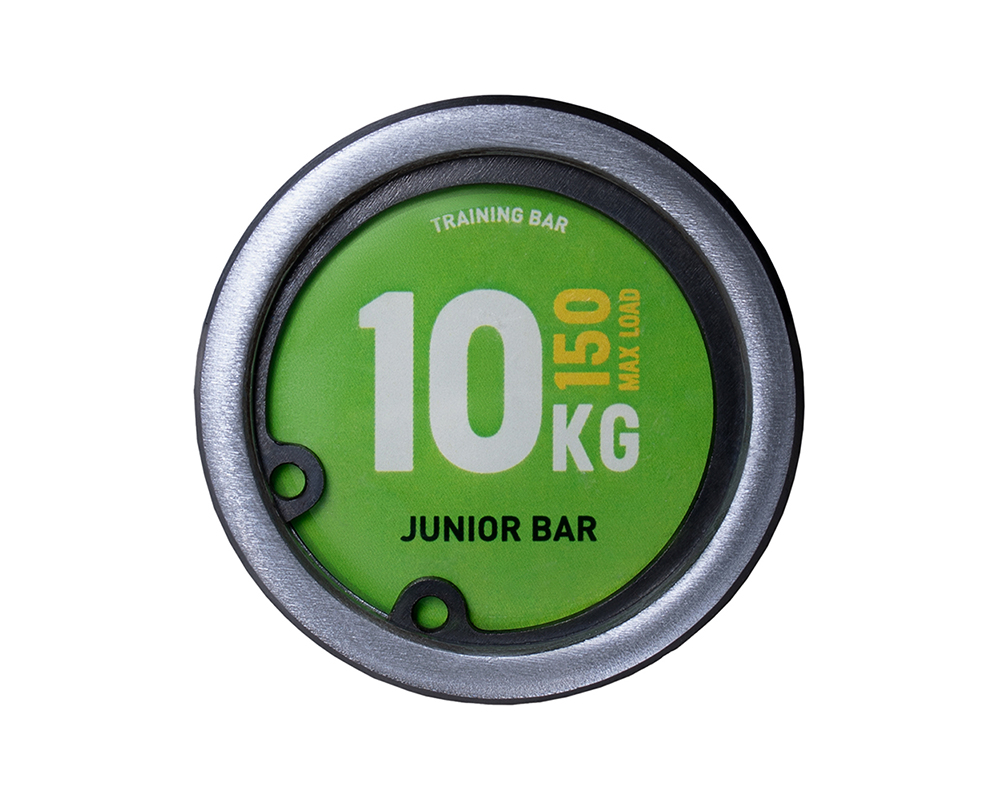 Гриф 10 кг JUNIOR max150 (хром) - Bumper plates