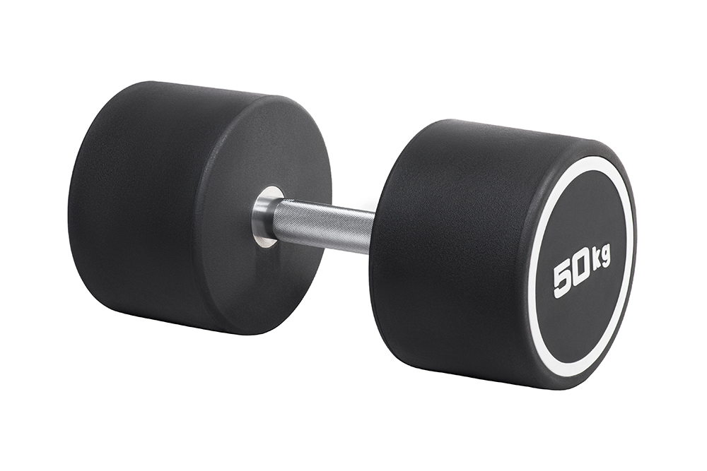 Гантель обрез. 50 кг PEV (черный) - Bumper plates