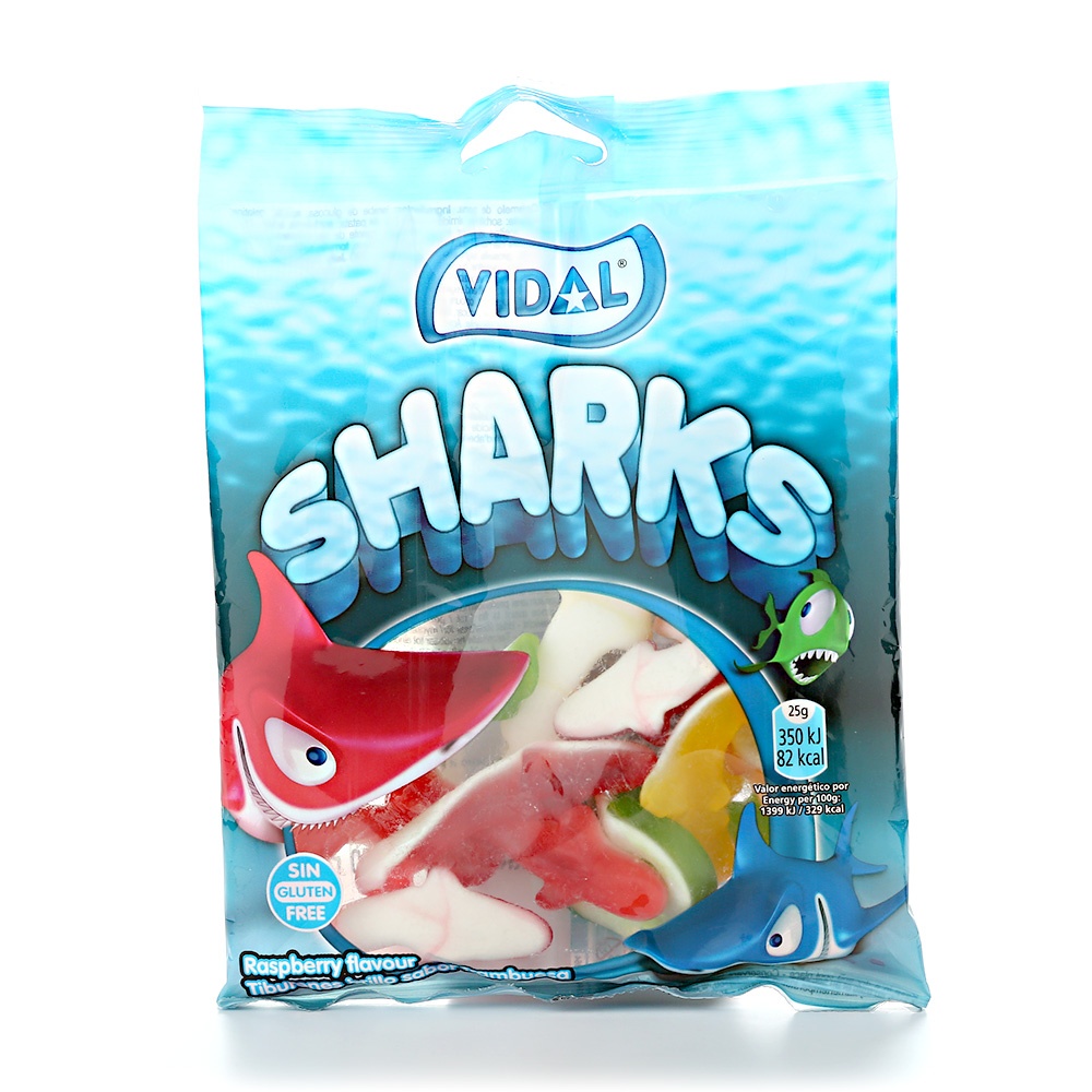 Мармелад Vidal Sharks Малина 70г Испания - Зан-Зан | Иностранные ...