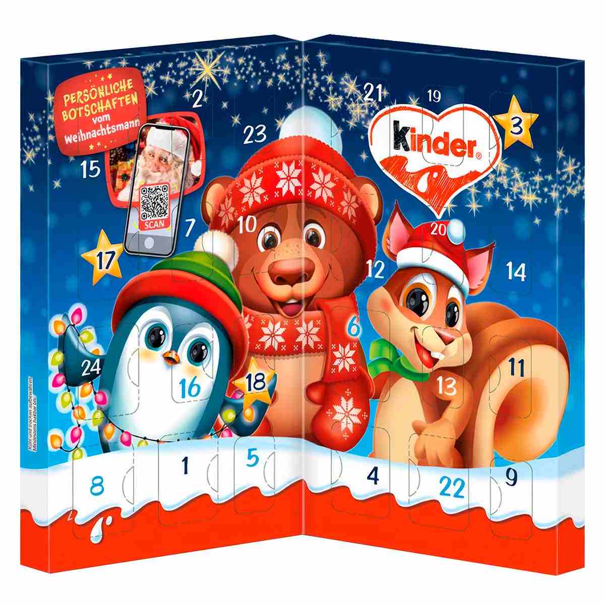 Адвент календарь Ferrero Christmas Kinder Mix TischAdventskalen 113гр ...